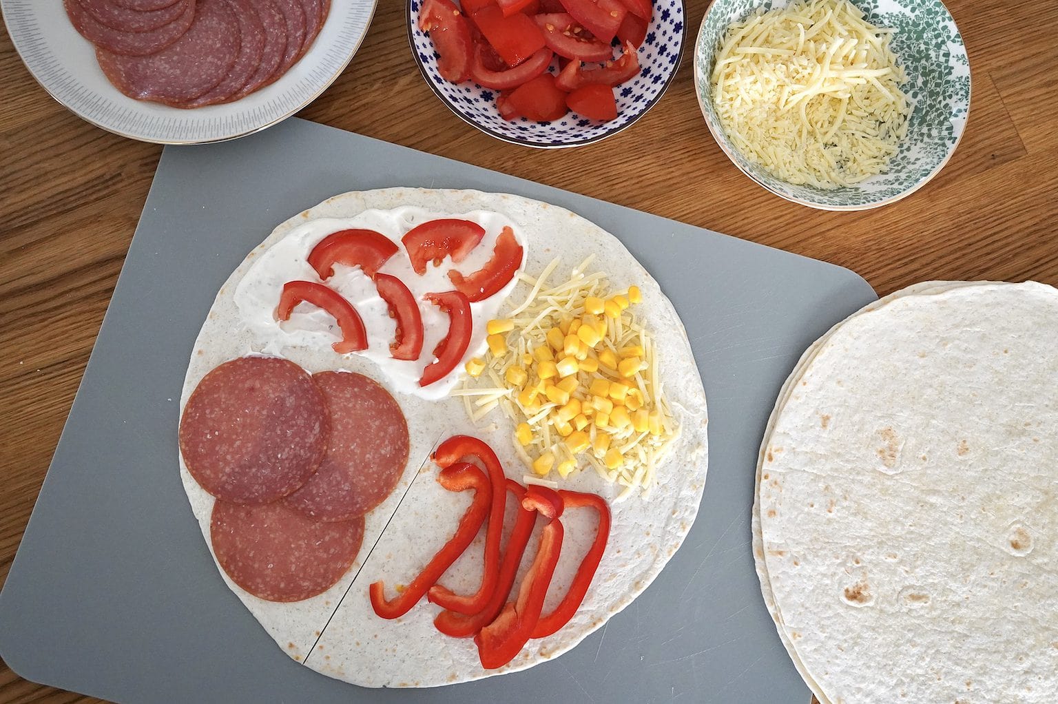 Falt-Wraps mit Salami & Käse – OptiWelt